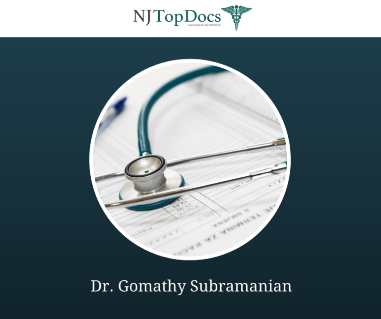 Board-Certified Internist, Dr. Gomathy Subramanian Named NJ Top Doc
