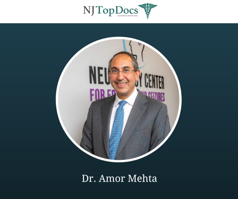 Board Certified Neurologist, Dr. Amor M. Mehta Awarded As NJ Top Doc