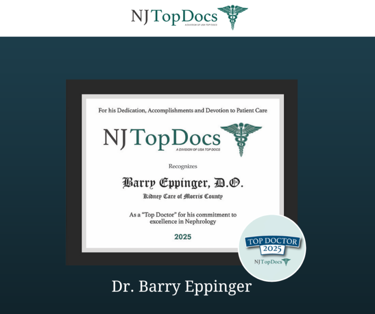 Dr. Barry Eppinger Earns 2025 NJ Top Doc Distinction